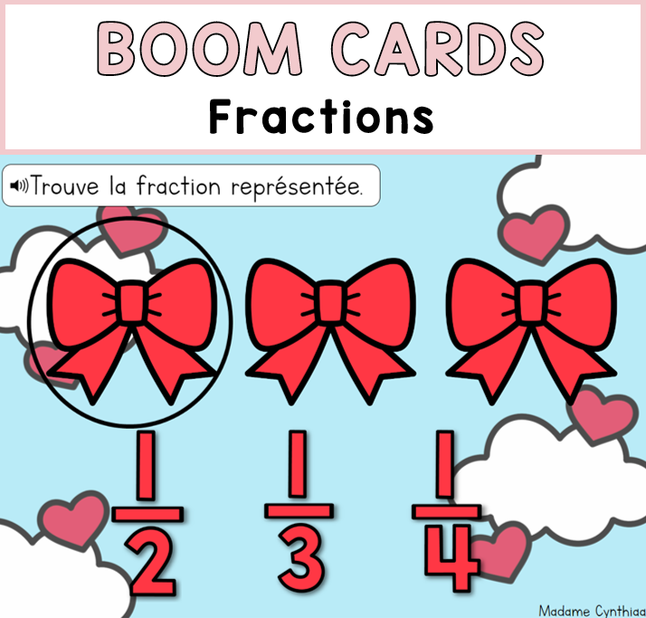 Boom Cards - Fractions – Madame Cynthiaa